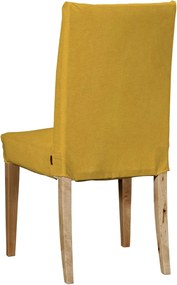 Potah na židli IKEA Henriksdal, krátký barva žlutá látka pletený vzor