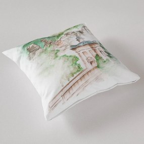 Povlak na polštář Veba GEON tisk město Broumov kaple na Hvězdě Velikost: 40x40 cm