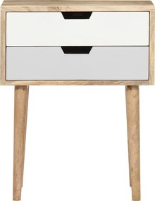Noční stolek 47 x 35 x 59 cm masivní mangovníkové dřevo 286481