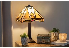 Stolní lampa Tiffany Arrow – 22x22x38 cm
