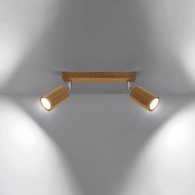 Sollux Lighting Stropní svítidlo ZEKE 2 dub