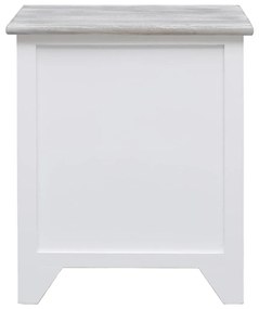 vidaXL Noční stolek bílý 38 x 28 x 45 cm dřevo pavlovnie