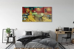 akrylový obraz Art Night cafe 140x70 cm