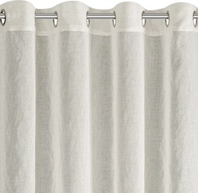 ZÁCLONA NA KROUŽCÍCH AUREA 140X250 CM PŘÍRODNÍ