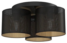 Lustr přisazený LOFT SHADE 3xE27/60W/230V černá/zlatá