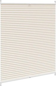 Plisovaná roleta 100 x 125 cm krémová 240642