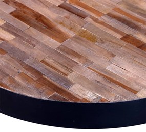 Konferenční stolek kulatý recyklované teakové dřevo - Default Title