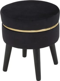 Taburet PARIS 35 cm černý