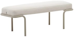 Béžová čalouněná lavice Kave Home Compo II. 130 cm