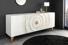 Designová komoda Venetia 177 cm bílé mango
