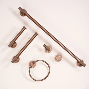 Rea Modern, koupelnový věšák na ručníky 60cm, 6603, měděná matná, REA-98001
