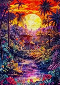 ENJOY Puzzle Soumrak v džungli / 1000 dílků / od 14 let