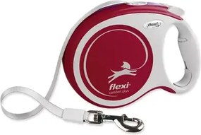 FLEXI Vodítko Comfort Plus páska červená / velikost L / 8 m / do 50 kg