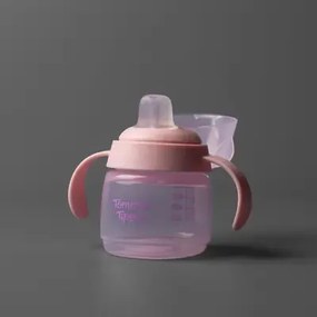 Tommee Tippee Transition hrneček s hubičkou 150 ml 4m+ růžová