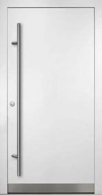 Vchodové dveře s ocelovým opláštěním FM Turen model DS07 Orientace dveří: Levé, otevírání ven, Dekor: Bílá, Standardní rozměr dveří včetně rámu: 98 cm x 208 cm - vnější rozměr rámu