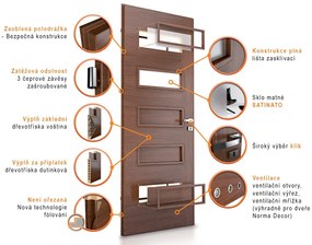 Falcové/Bezfalcové dveře - Parma 1 Enduro 3D - Dub ušlechtilý (B541)