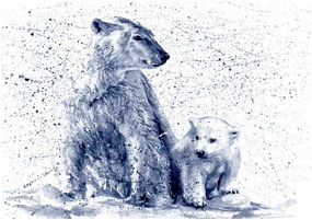Fototapeta Lední Medvědi Omyvatelný vlies 416x254