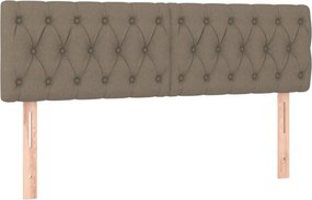 Box spring postel s matrací taupe 140x200 cm textil 3140861
