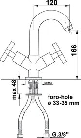 Sapho Sapho, TRAX stojánková umyvadlová baterie bez výpusti, chrom, 617/S