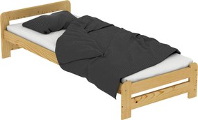 Maxi Postel z masivu Evropa 90 x 200 cm - barva Borovice + matrace Medical