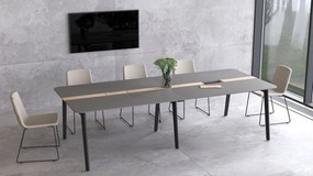 NARBUTAS - Jednací stůl NOVA WOOD lamino 140 x 140 cm
