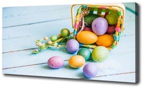 Wallmuralia Foto obraz na plátně Velikonoční vajíčka 100x50
