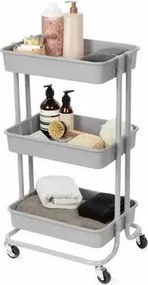 Compactor Grena Koupelnový vozík s kolečky - 3 police šedá / 43 x 34.8