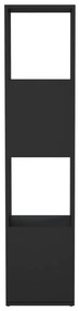 Petromila Otočná skříňka černá 34,5x34,5x75,5 cm dřevotříska