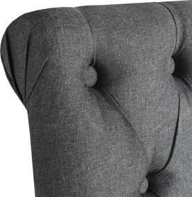 Jídelní židle 4 ks tmavě šedé textil 245515