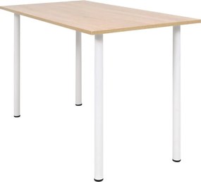 vidaXL Jídelní stůl 120 x 60 x 73 cm barva dub a bílý [245728]