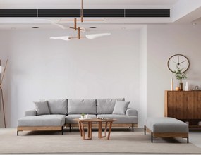 Hanah Home Rohová pohovka ETI dub šedá levá 280 cm