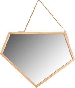 Tutumi Dřevěné asymetrické zrcadlo 49x55 cm HOM-08889