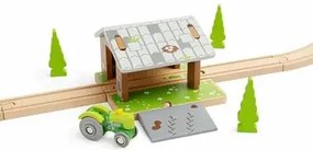 Bigjigs Rail Stodola na kolejích / od 3 let
