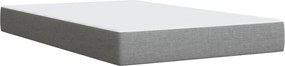 Box spring postel s matrací světle šedá 120 x 200 cm textil 3285366