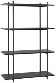 HÜBSCH Regál NORM 150x100 černý 020804F