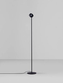 Matně černá kovová LED stojací lampa s ohybatelnou konstrukcí/stmívatelná (výška 121 cm) Irida – Nova Luce