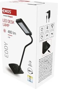 LED stolní lampa EDDY černá EMOS Z7599B