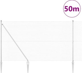 Svařované drátěné ploty s hroty 50 x 1,5 m Pozinkovaná ocel 3352008