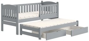 postel dětské přízemní výsuvná Alvins - Barva šedý