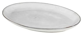 Broste Oválný talíř NORDIC SAND 35,5 cm pískový