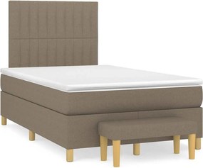 Box spring postel s matrací taupe 120x190 cm textil 3270422