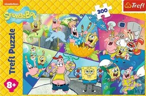 TREFL Puzzle SpongeBob v Bikini Bottom / 300 dílků / 60 x 40 cm / od 8