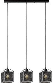 Rabalux 72219 - Lustr na lanku SAMILO 3xE27/40W/230V černá