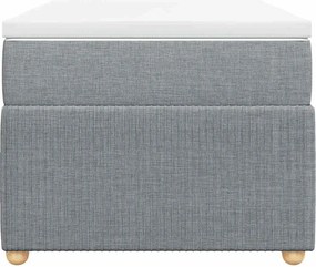Box spring postel s matrací světle šedá 90x190 cm textil 3285532