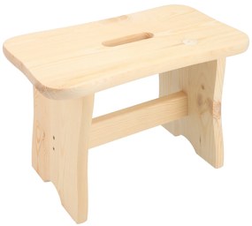 ČistéDřevo Dřevěná stolička I 39 x 23 x 27 cm