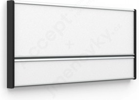 ACCEPT Dveřní tabulka ACS 187 x 93 mm - stříbrná tabulka