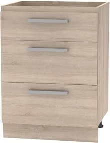 Spodní šuplíková skříňka 60, dub sonoma, NOPL-058-0S