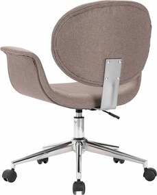 Otočné jídelní židle 2 ks taupe textil 3054869