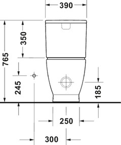 Duravit 20600900002 - WC kombi D-CODE keramika/lesklá bílá