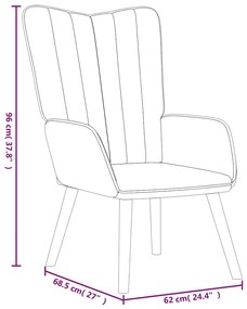 vidaXL Marketos Relaxační křeslo se stoličkou světle šedé samet